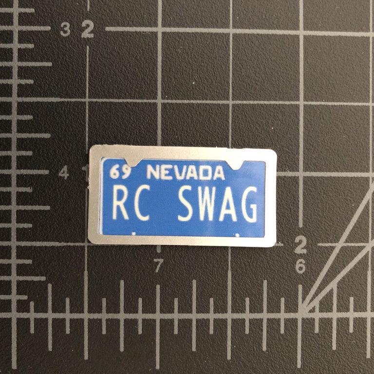 Nevada (blue '69) - License Plate Decals - RC Swag - RC SWAG - Stickers ...