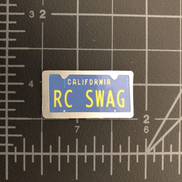 License Plate Decal Stickers - RC SWAG - Stickers, T-Shirts, Hoodies ...