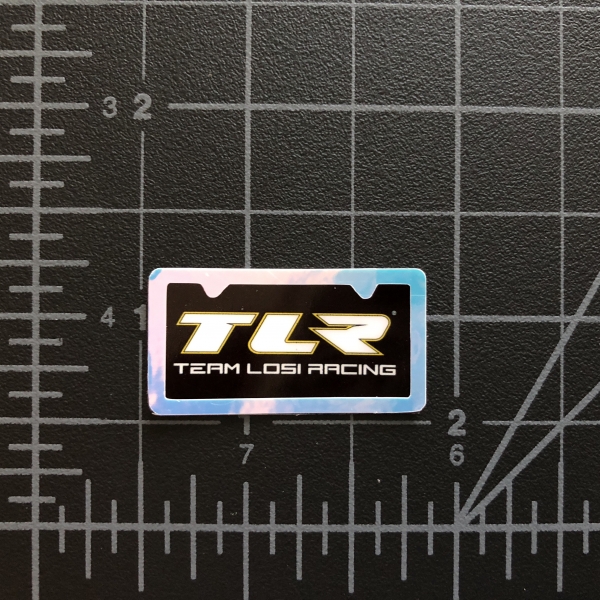 TEAM LOSI RACING TLR Logo - Black License Plate Decal Sticker - White ...