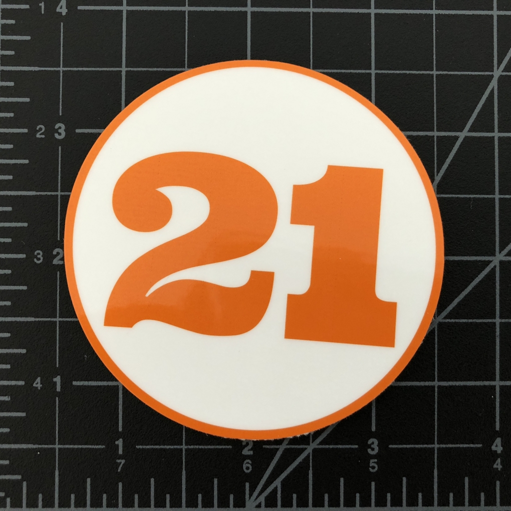 Custom Number Stickers - Circle Style - RC SWAG - Stickers, T-Shirts ...