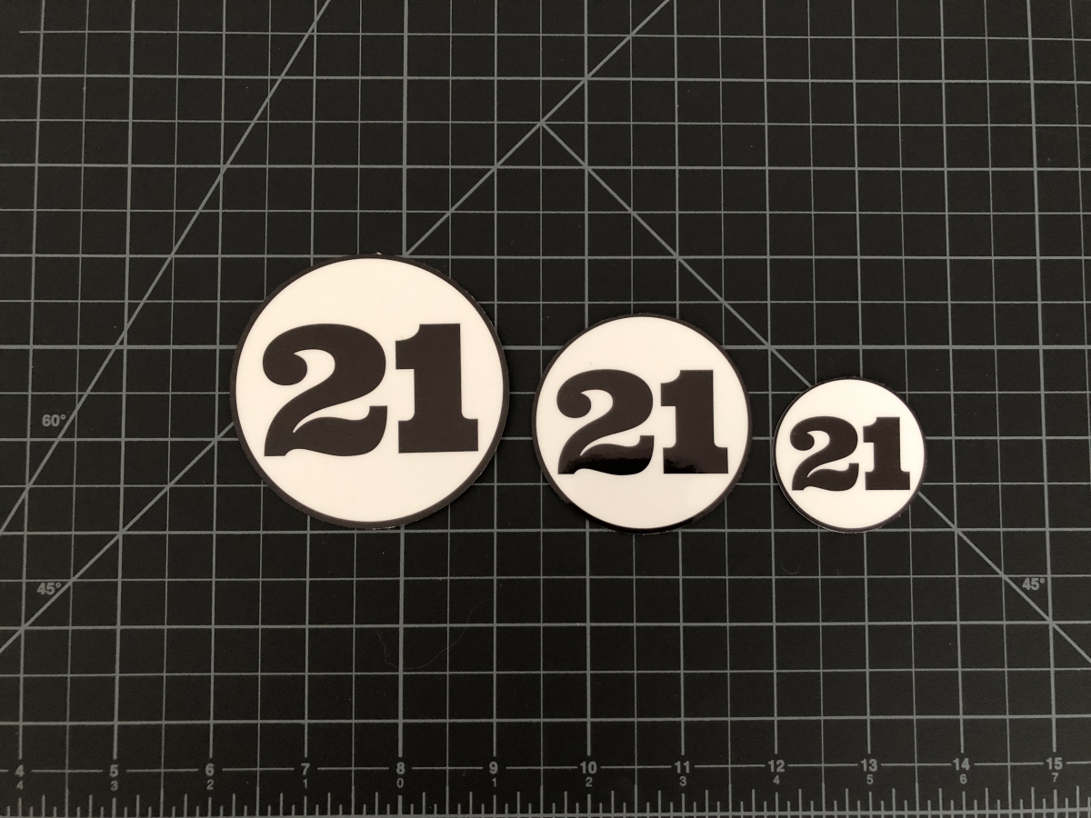 Custom Number Stickers - Circle Style - RC SWAG - Stickers, T-Shirts ...