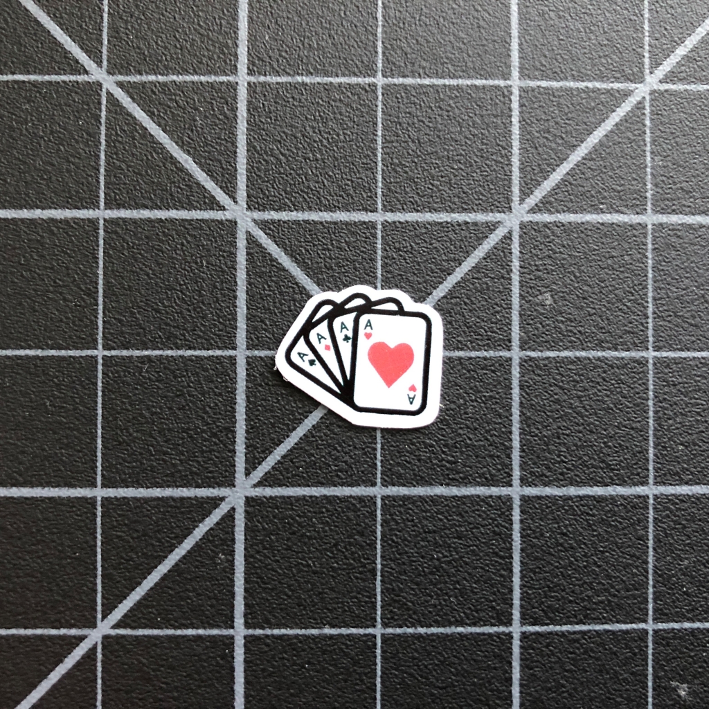 4 Aces - Ace of Hearts Playing Cards Sticker - RC SWAG - Stickers, T ...