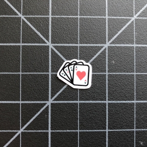 4 Aces - Ace of Hearts Playing Cards Sticker - RC SWAG - Stickers, T ...