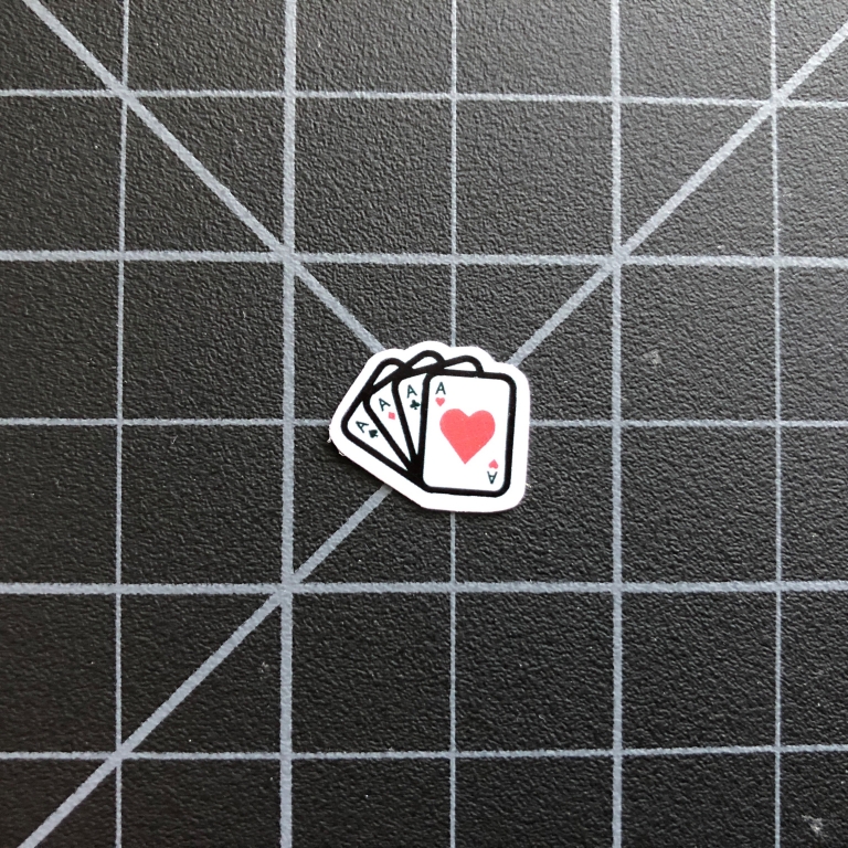 4 Aces - Ace of Hearts Playing Cards Sticker - RC SWAG - Stickers, T ...