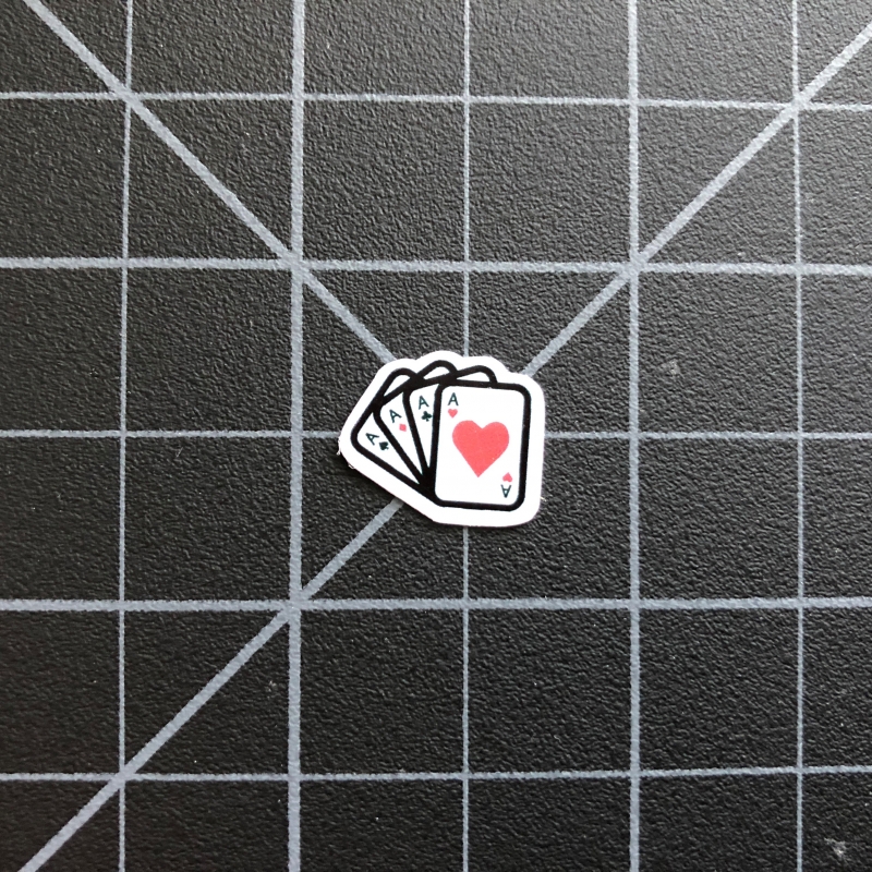 4 Aces - Ace of Hearts Playing Cards Sticker - RC SWAG - Stickers, T ...