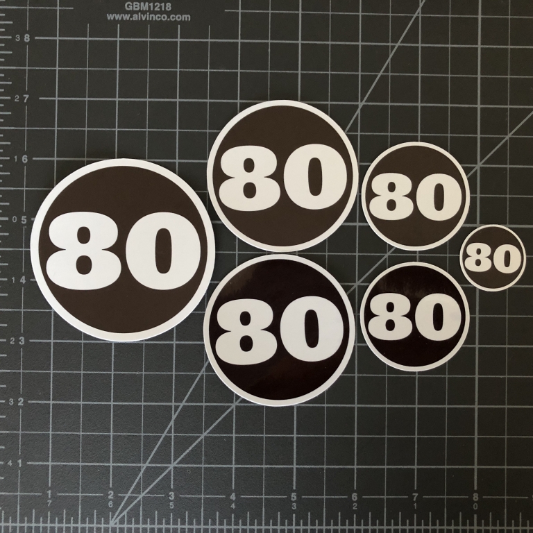 Custom Number Stickers - Circle Style - RC SWAG - Stickers, T-Shirts ...