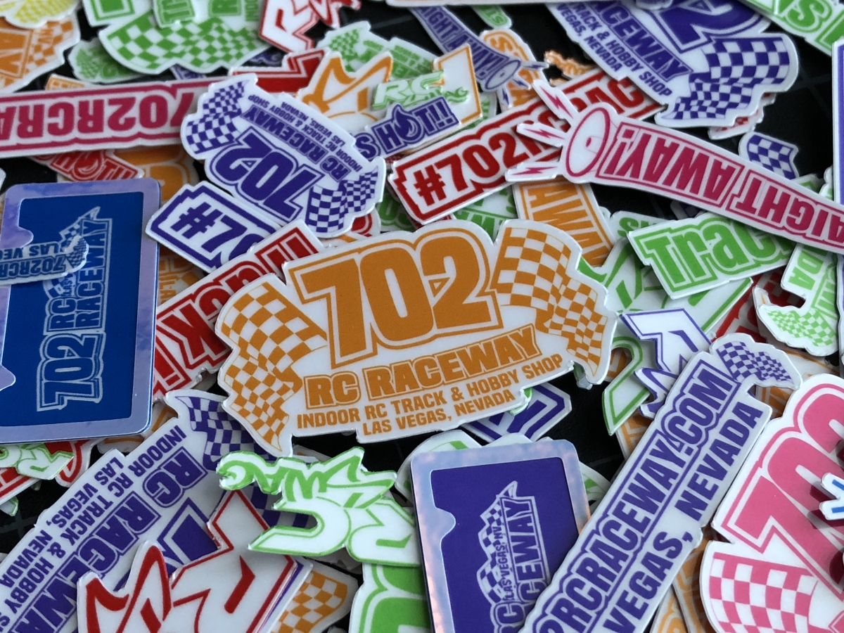702 RC Raceway - Yellow Sticker SWAG Pack - RC SWAG - Stickers, T ...
