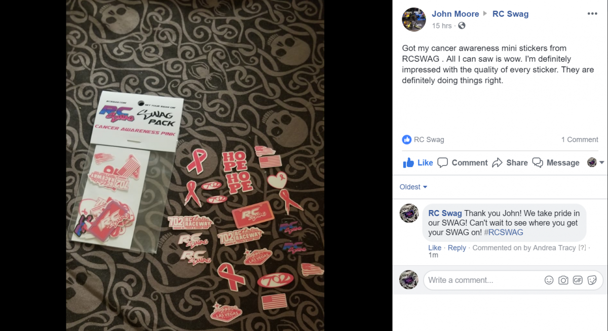 Definitely impressed with the quality of every sticker - RC SWAG ...