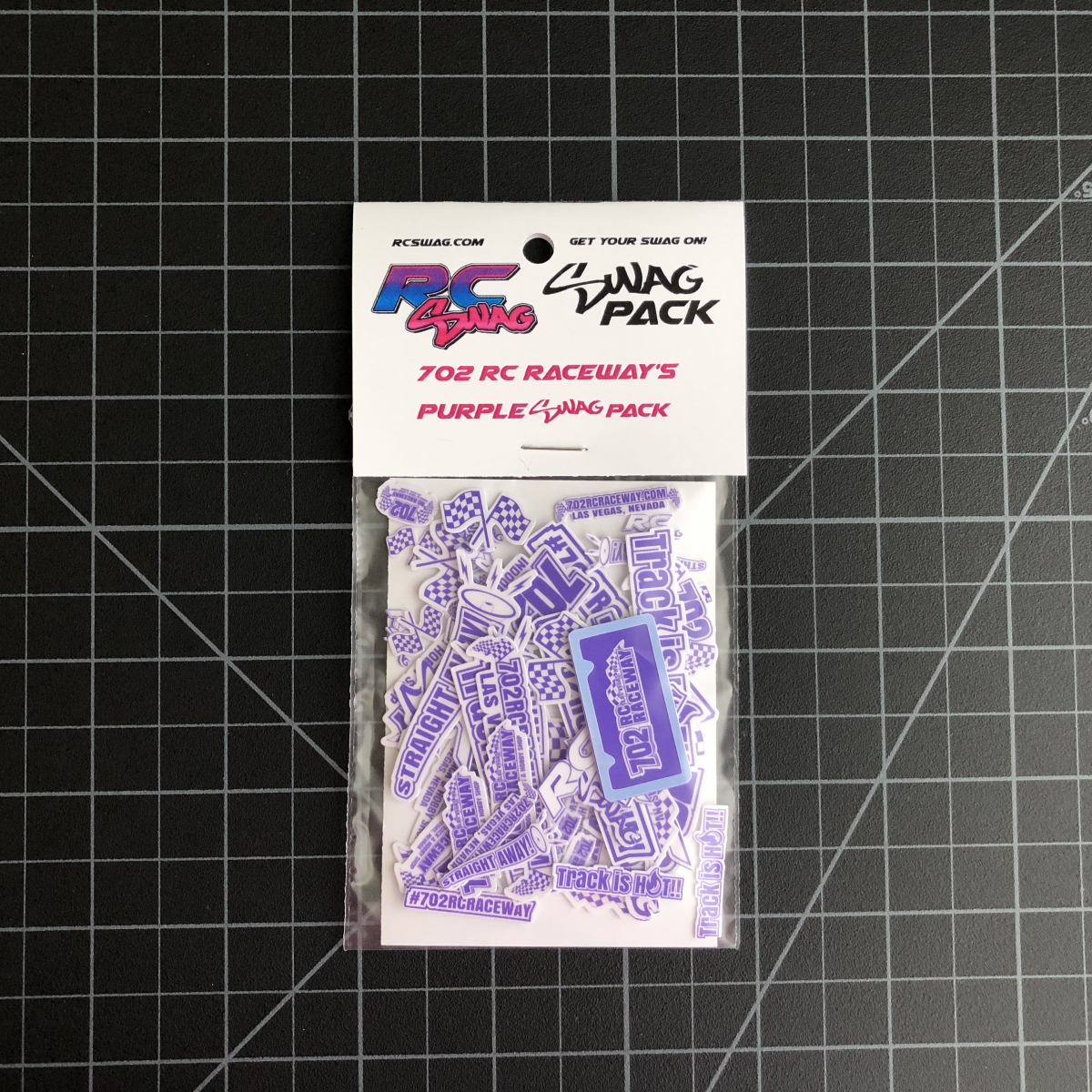 702 RC Raceway - Purple Sticker SWAG Pack - RC SWAG - Stickers, T ...