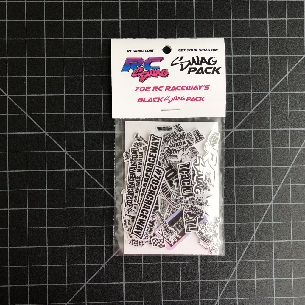 702 RC Raceway - Black Sticker SWAG Pack - RC SWAG - Stickers, T-Shirts ...