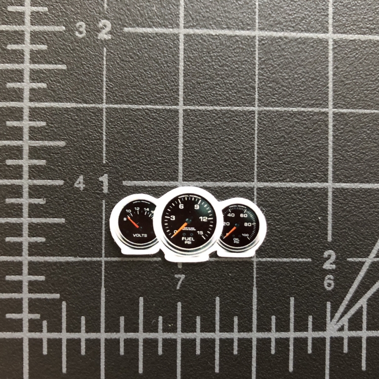 Dash Volts/Fuel/Oil Gauges Sticker Design - RC SWAG - Stickers, T ...
