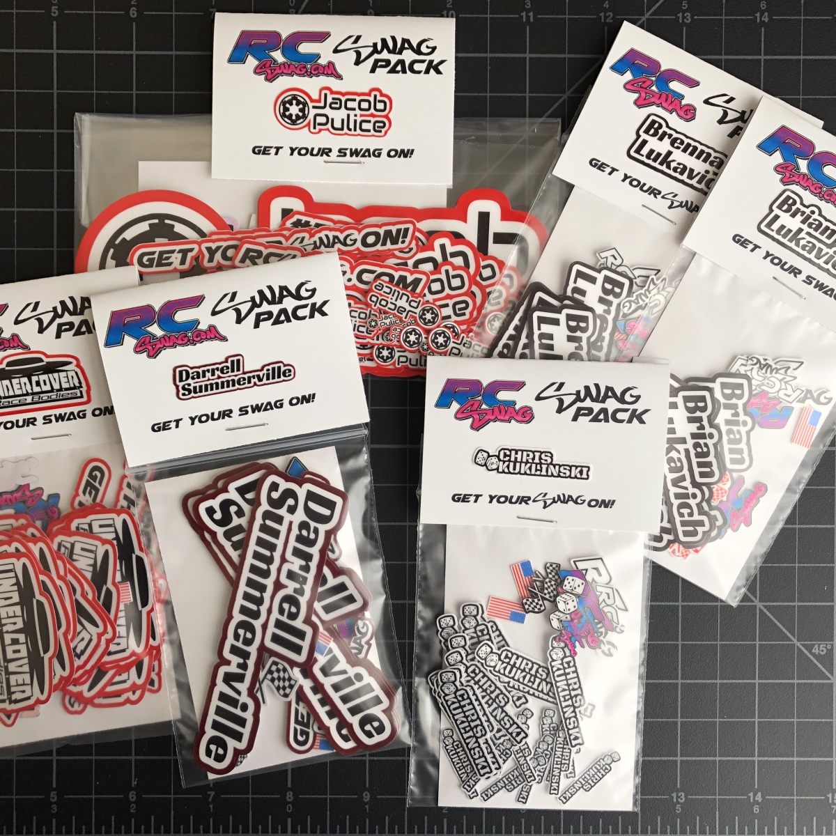 Custom Sticker #SWAG Packs - Custom Stickers - RC SWAG - Stickers, T ...