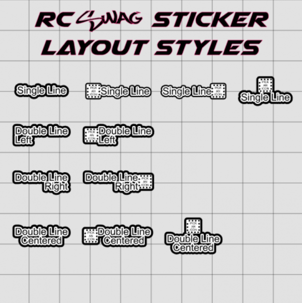 Custom Personalized Name Stickers by RC SWAG