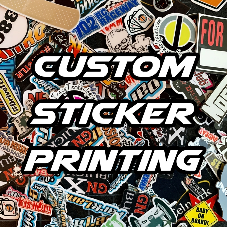 Full-Color Sticker Printing Service - Upload Your Design - RC SWAG ...