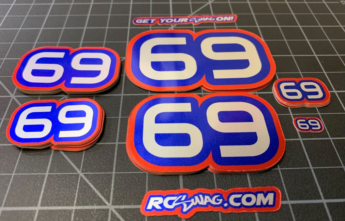 Custom Number Stickers - Die Cut - RC SWAG - Stickers, T-Shirts ...