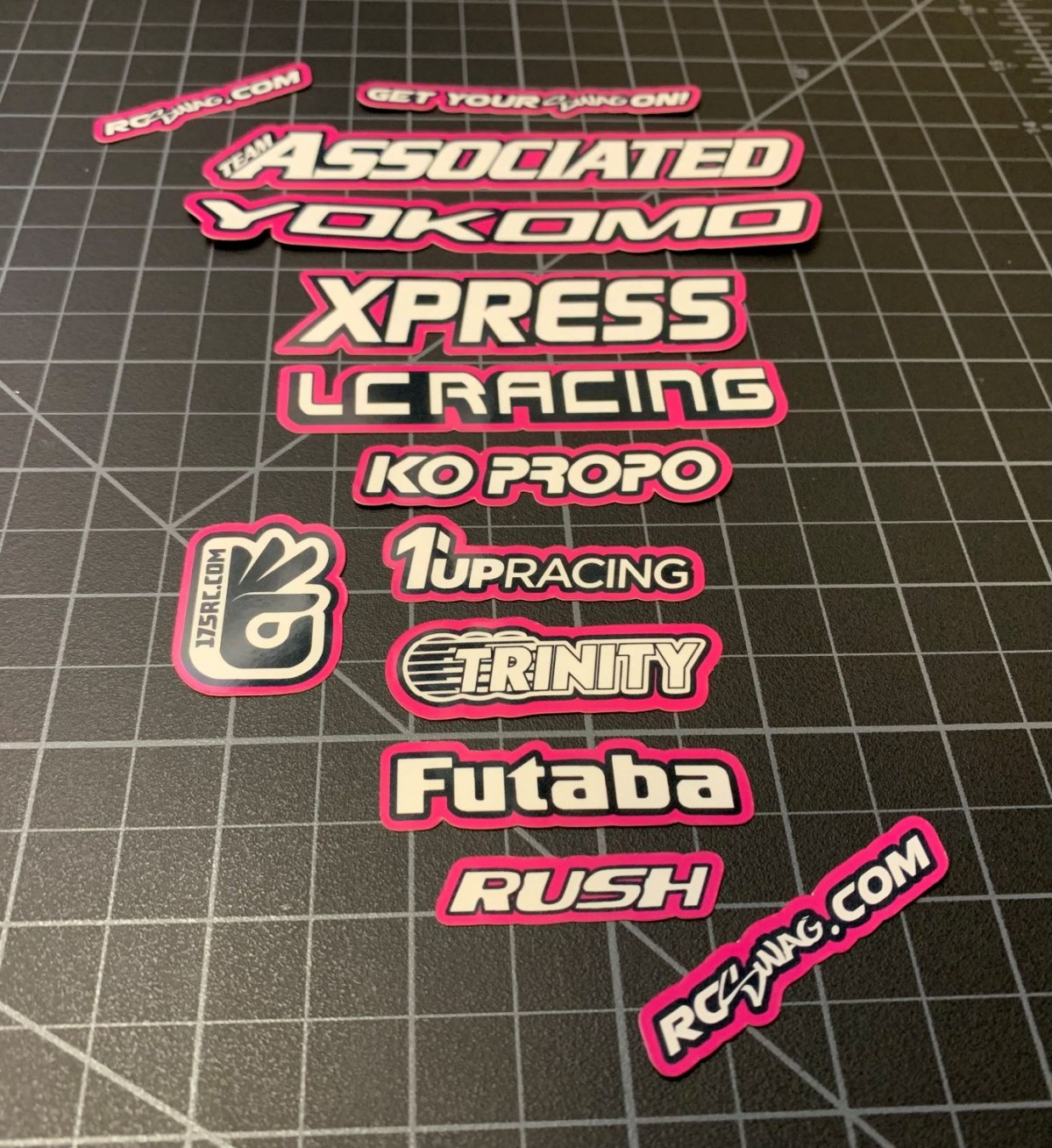 Custom Color RC Sponsor Stickers - RC SWAG - Stickers, T-Shirts ...