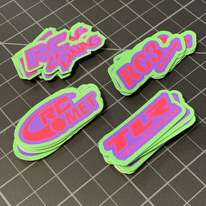 Custom Color RC Sponsor Stickers - RC SWAG - Stickers, T-Shirts ...