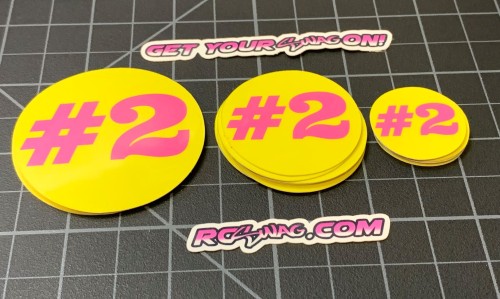 Custom Number Stickers - Circle Style - RC SWAG - Stickers, T-Shirts ...