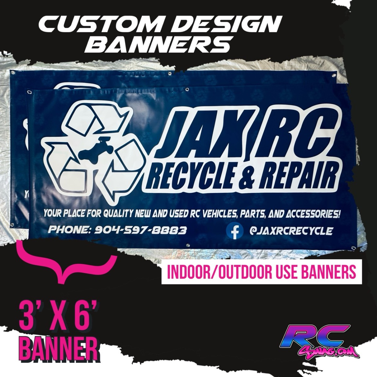 Custom RC Sponsor Logo Banners - RC SWAG - Stickers, T-Shirts, Hoodies ...