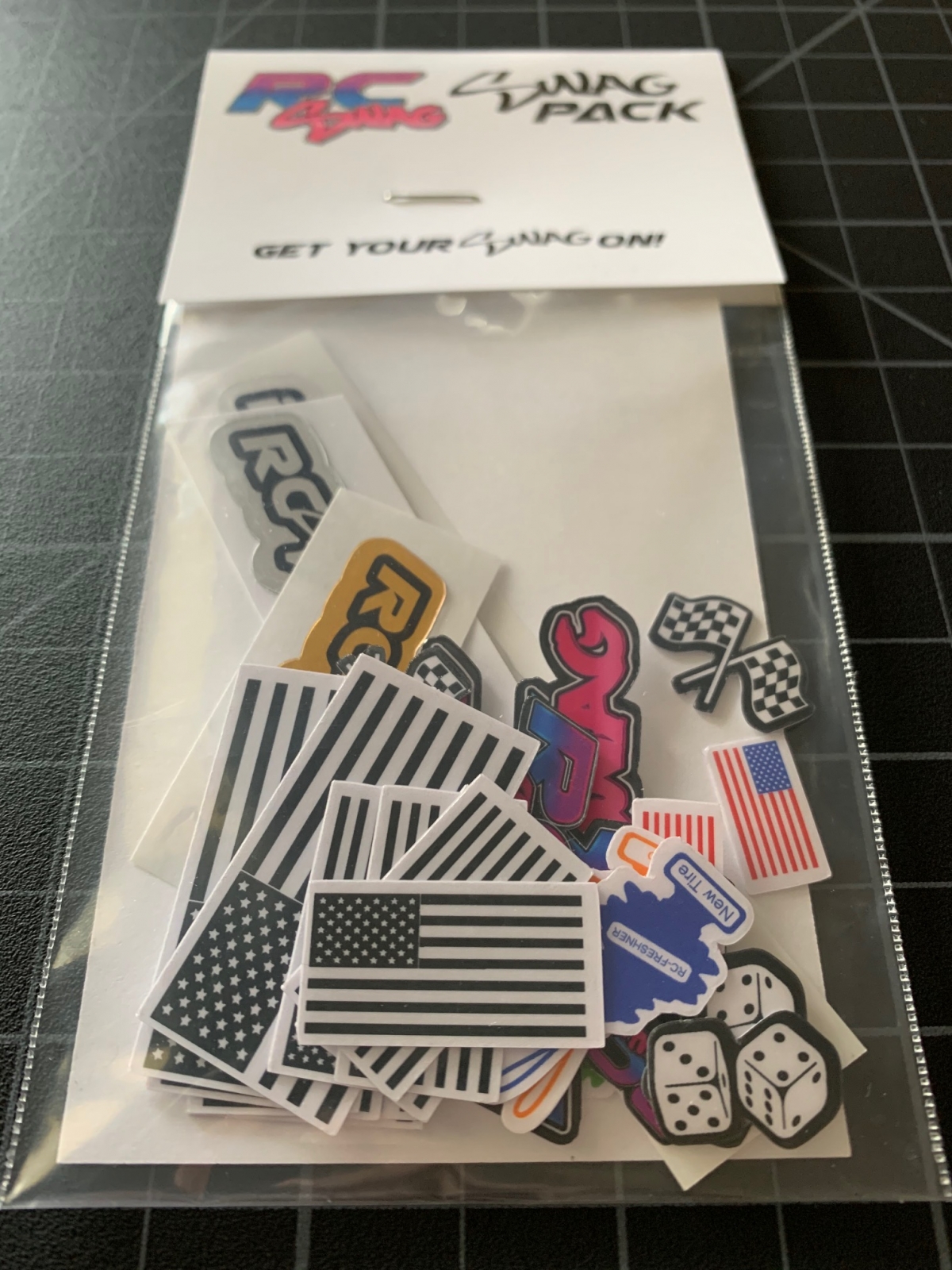 Flag Stickers & Decals - Black & White US Flag - RC SWAG - Stickers, T ...