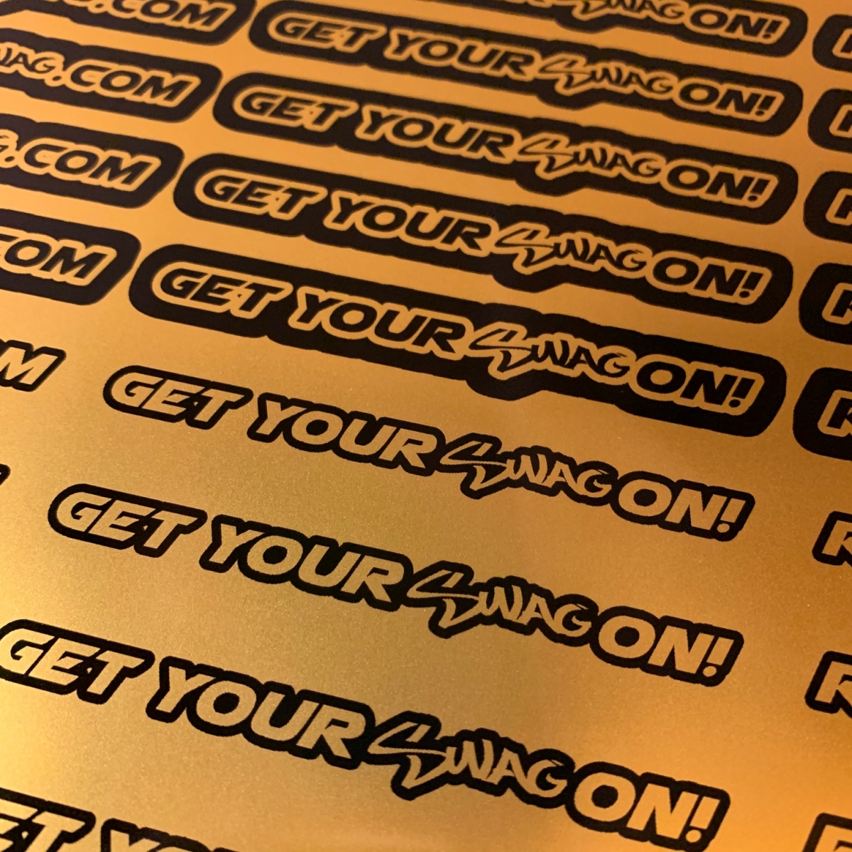 GOLD Metallic Custom Color RC Sponsor Stickers - RC SWAG - Stickers, T ...