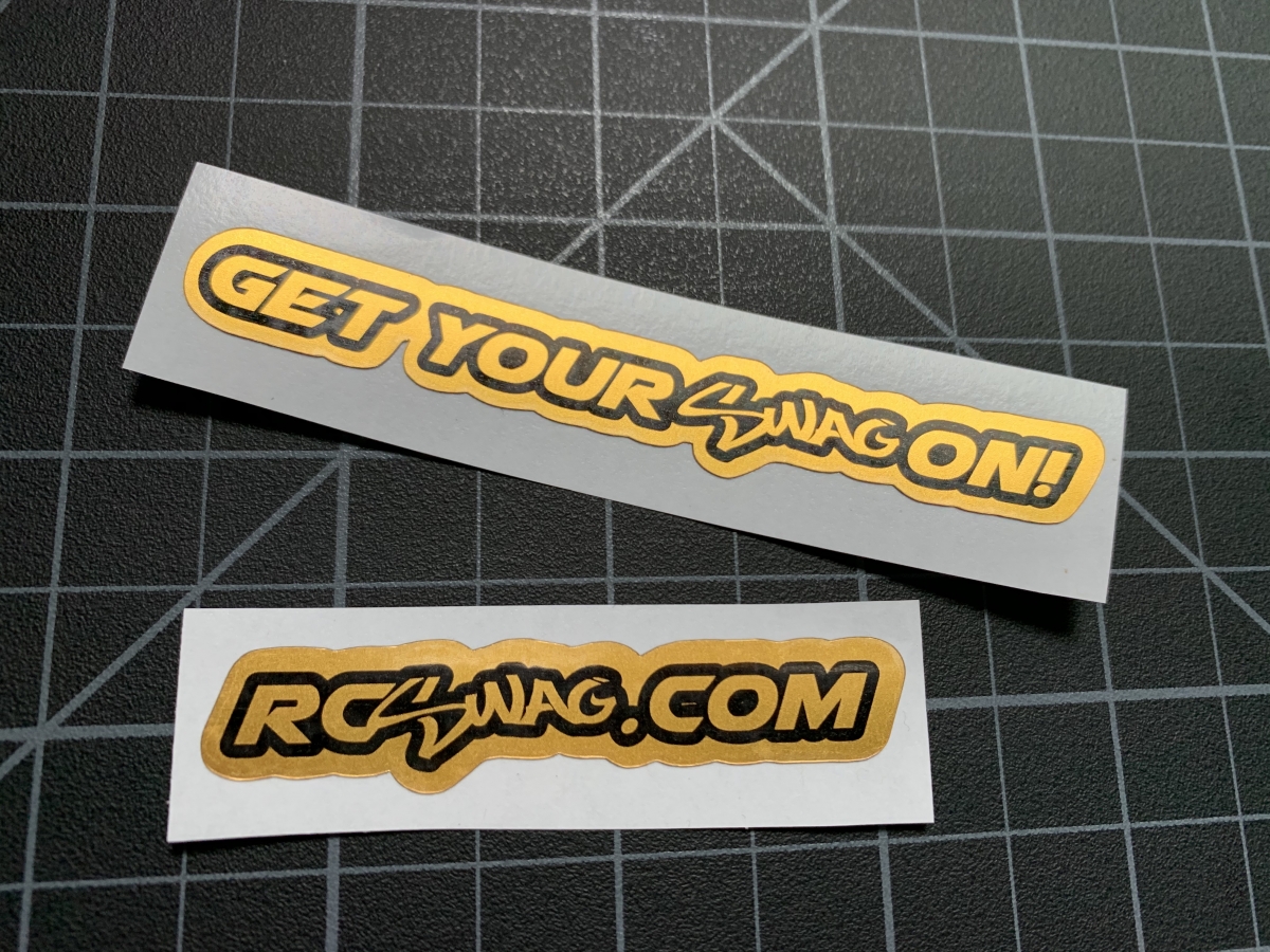 GOLD Metallic Custom Text / Name Stickers - RC SWAG - Stickers, T ...