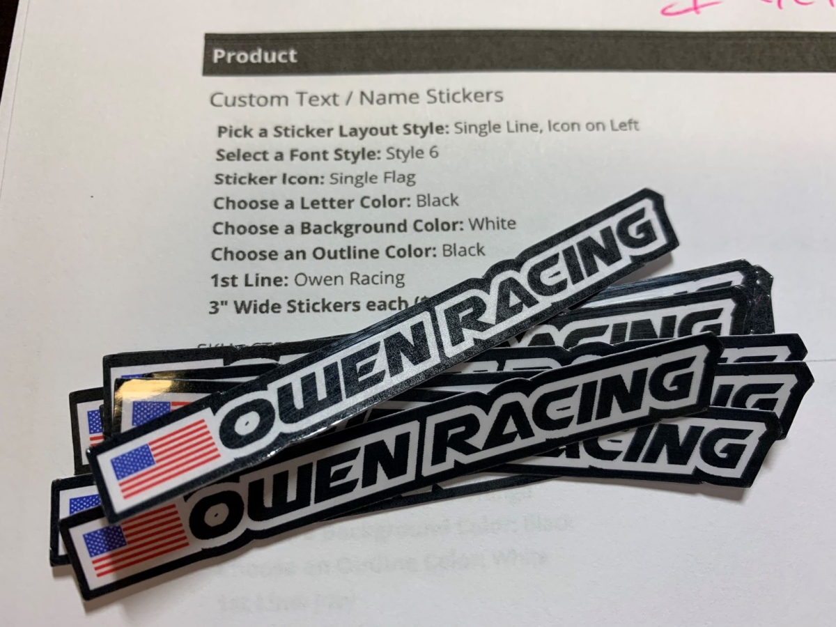 Text Stickers, Custom Text Stickers - RC SWAG - Stickers, T-Shirts ...