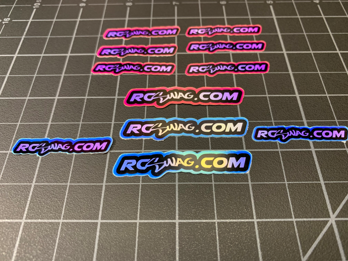 Holographic Text / Name Stickers - RC SWAG - Stickers, T-Shirts ...