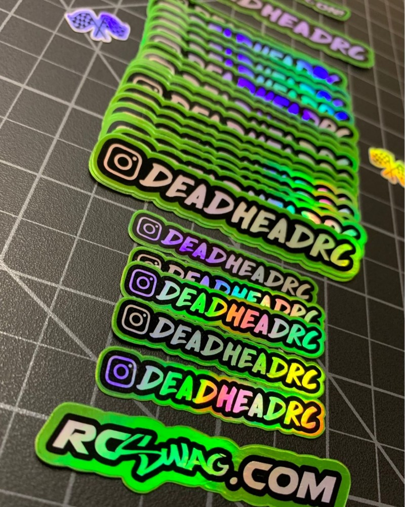 Custom Holographic Name / Text stickers! - RC SWAG - Stickers, T-Shirts ...