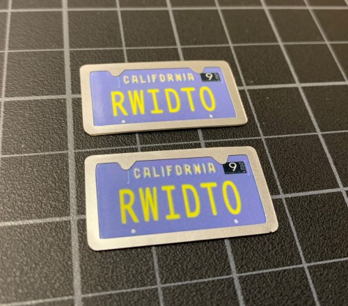 Scale RC License Plate Decal Stickers - Made-to-Order - RC SWAG ...