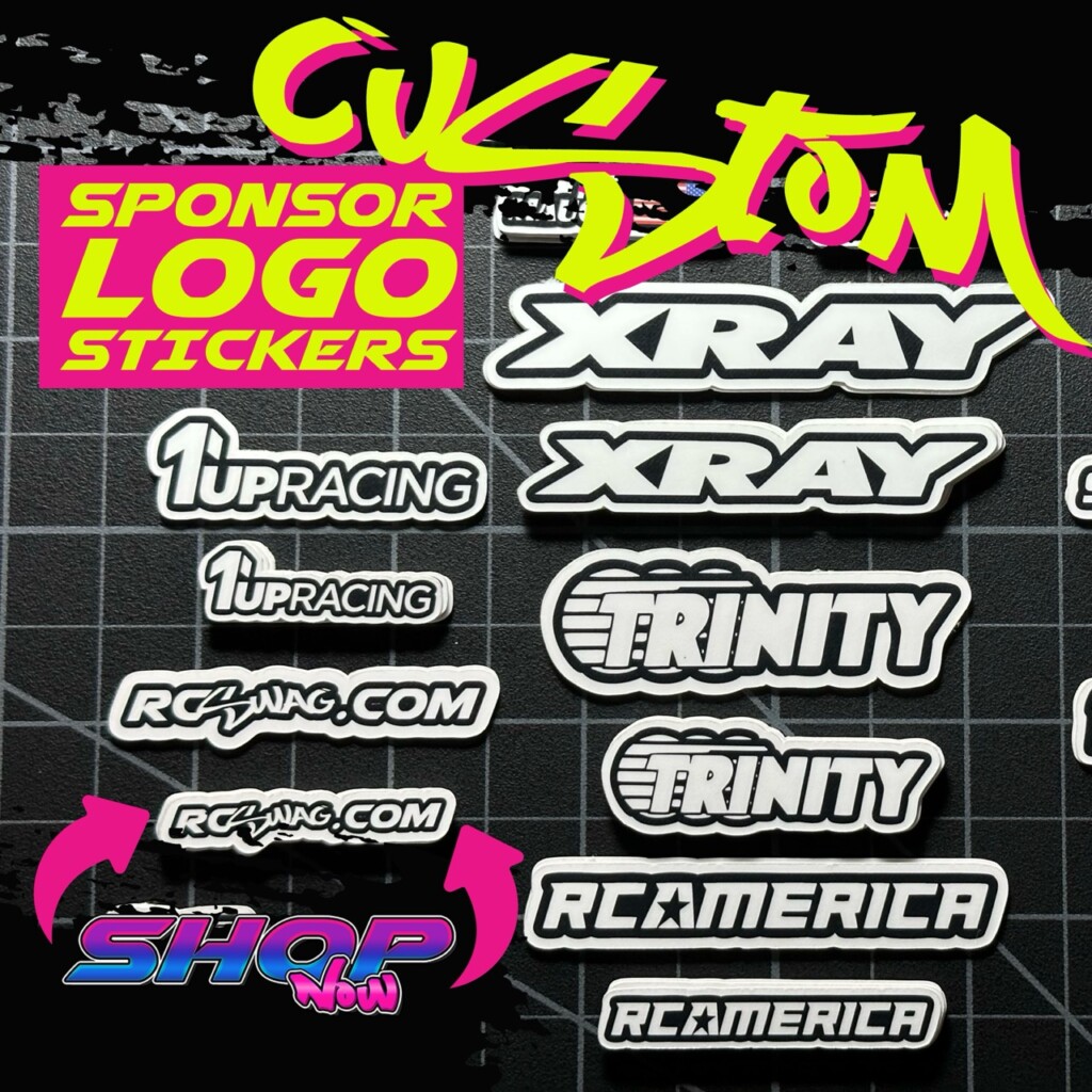 Custom Color RC Sponsor Stickers - RC SWAG - Stickers, T-Shirts ...