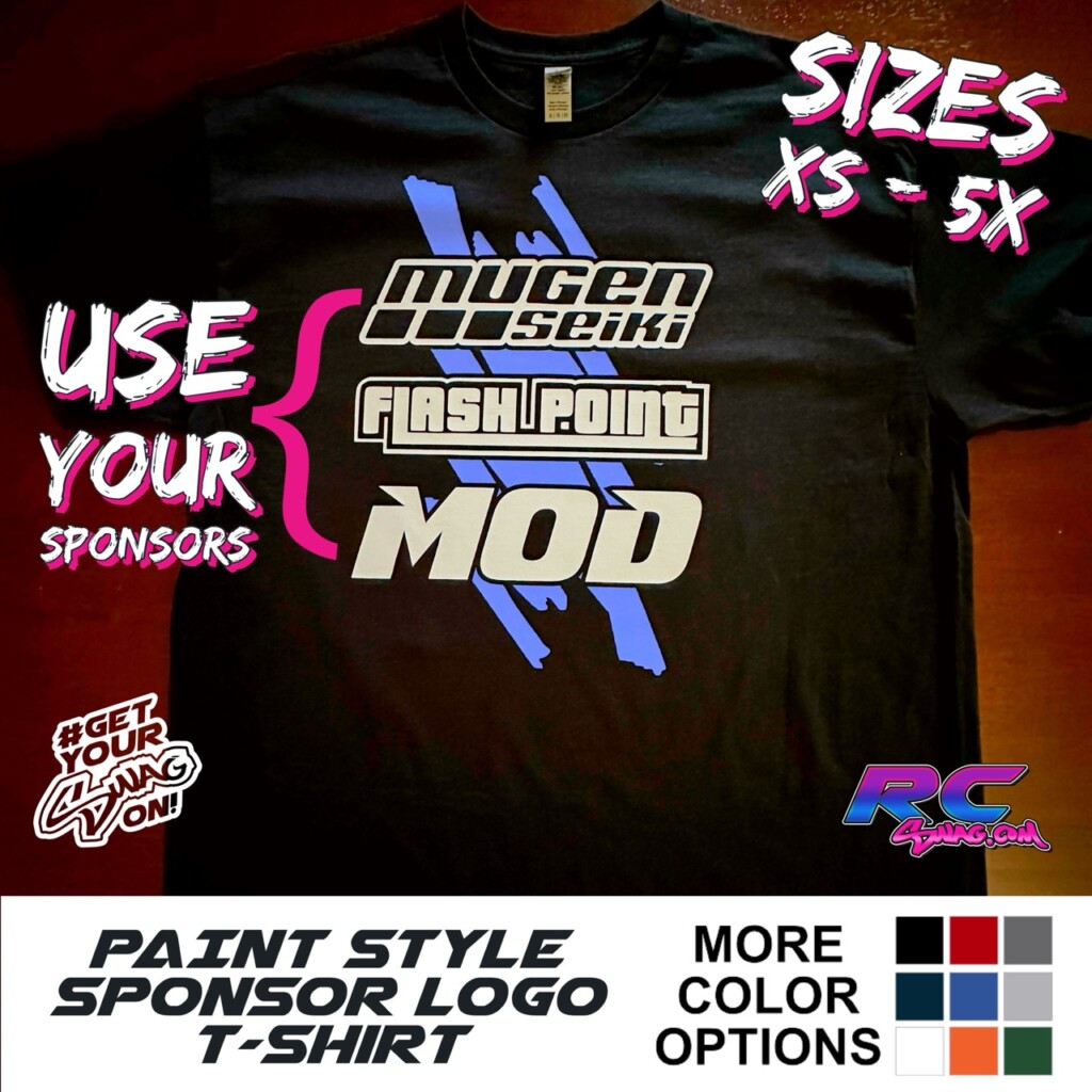 Paint Style Sponsor Logo Racing T-Shirt - RC SWAG - Stickers, T-Shirts ...