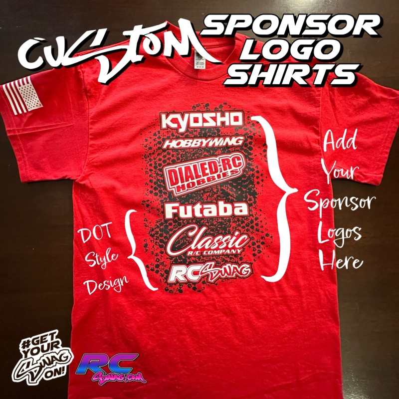 Dots Style Sponsor Logo T-Shirt - RC SWAG - Stickers, T-Shirts, Hoodies ...