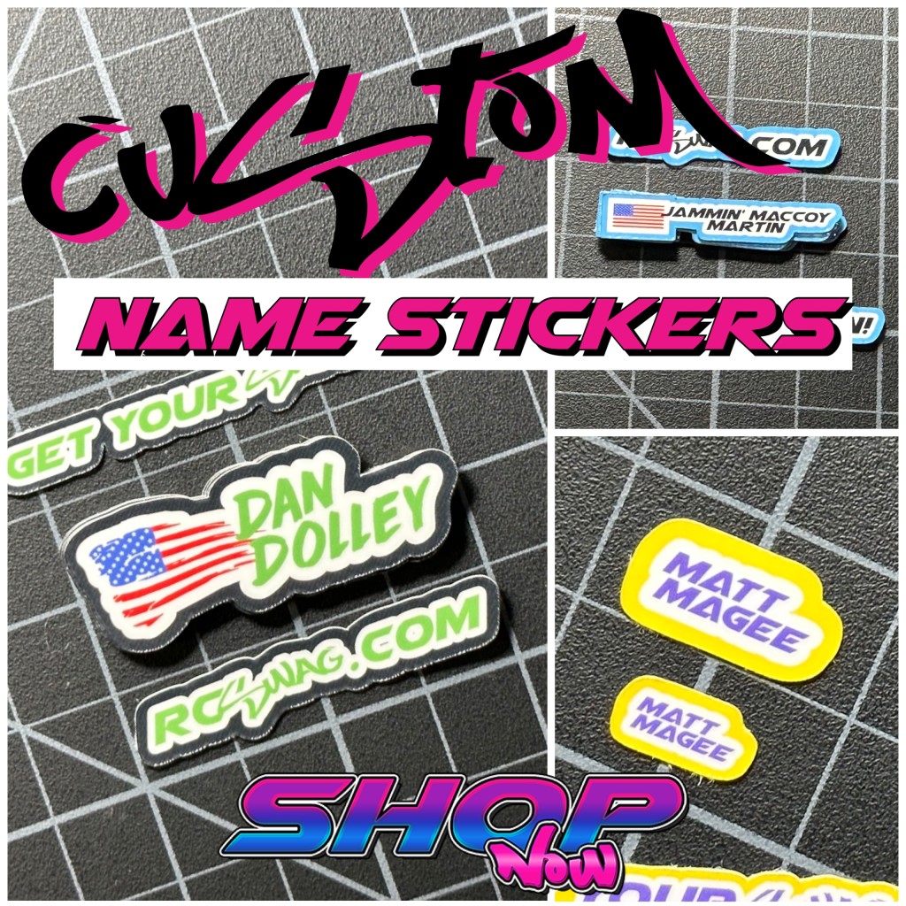 Custom Personalized Name Stickers by RC SWAG