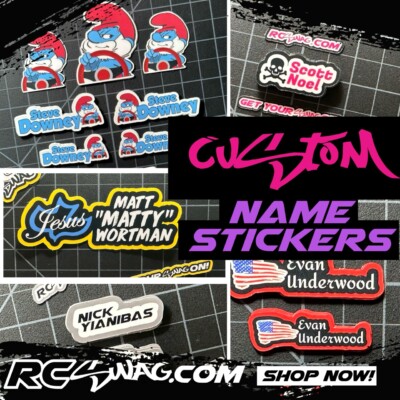 Custom Personalized Name Stickers by RC SWAG