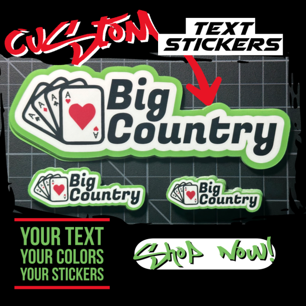 Custom Text (or Name) Stickers - RC SWAG - Stickers, T-Shirts, Hoodies ...