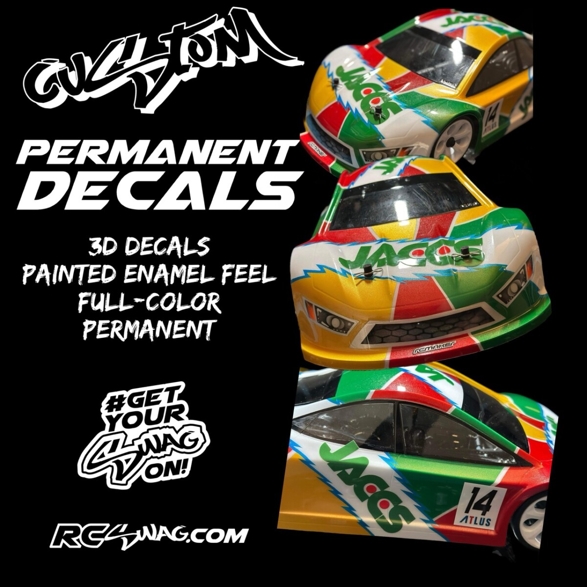Permanent Decal Stickers - Custom, Made-to-Order from RC SWAG